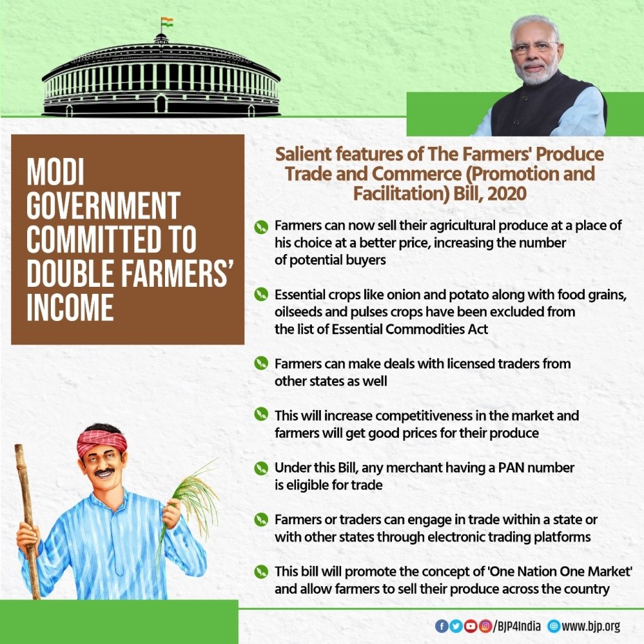 National Farmers’ Database, APMC and other Schemes