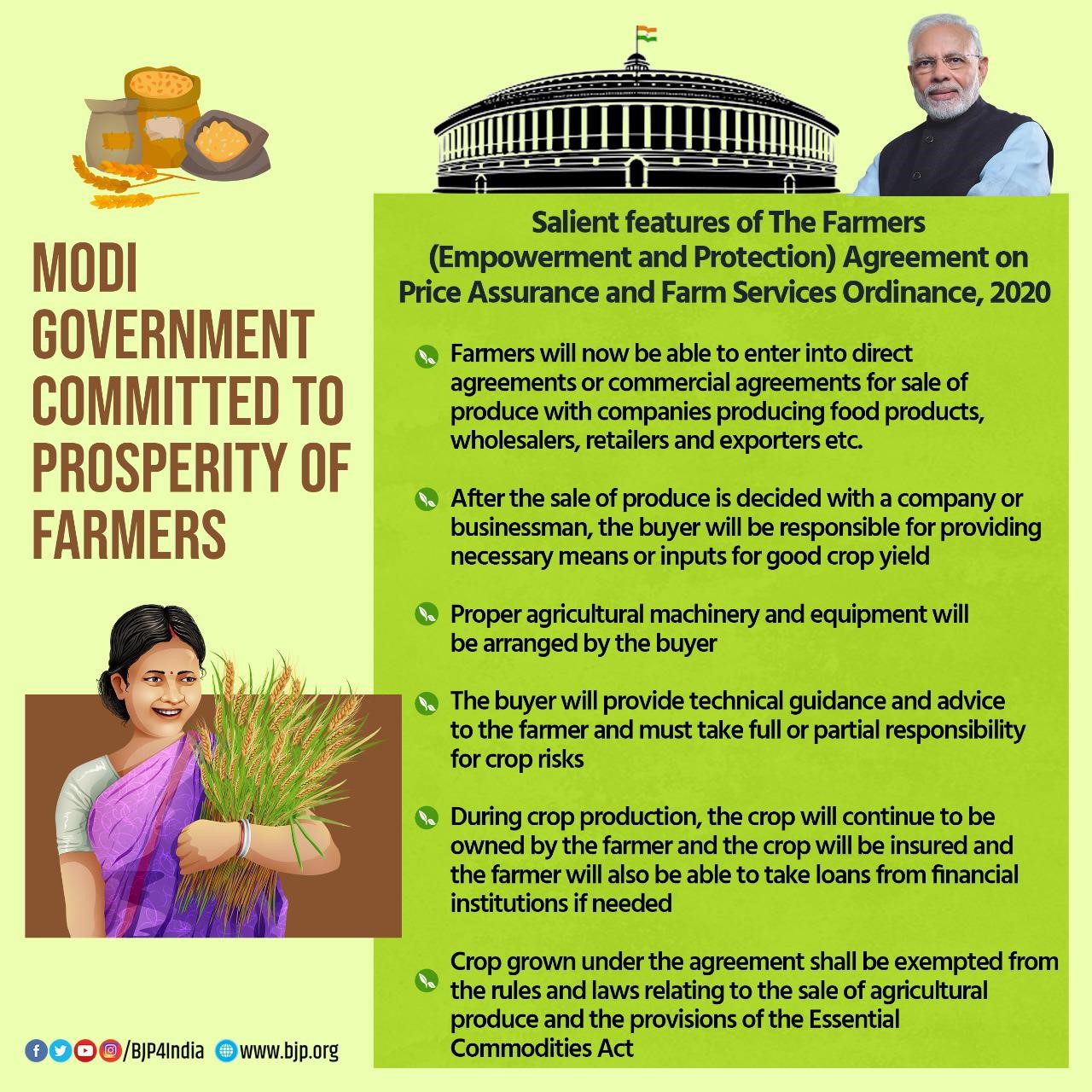 National Farmers’ Database, APMC and other Schemes