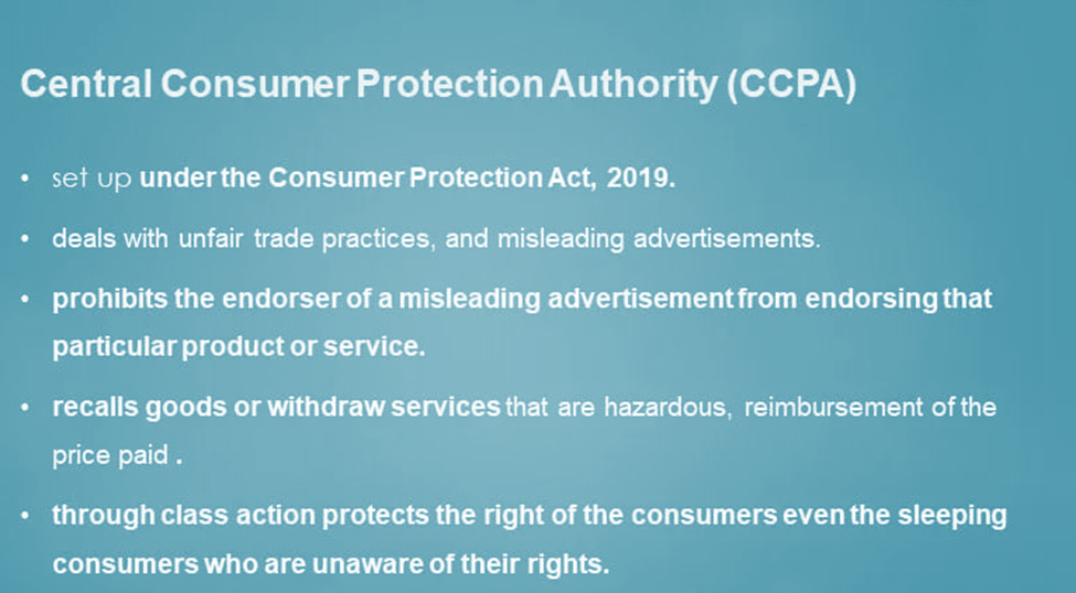 CENTRAL CONSUMER PROTECTION AUTHORITY -UPSC Current Affairs - IAS GYAN