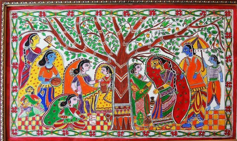 Madhubani Painting UPSC, Madhubani Painting, Madhbani art, Types of ...
