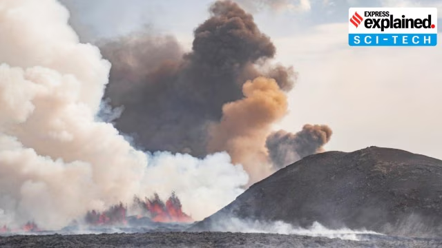 Sundhnuksgigar volcano erupts, evacuations in Iceland. UPSC