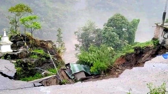 Flash floods in Sikkim UPSC.