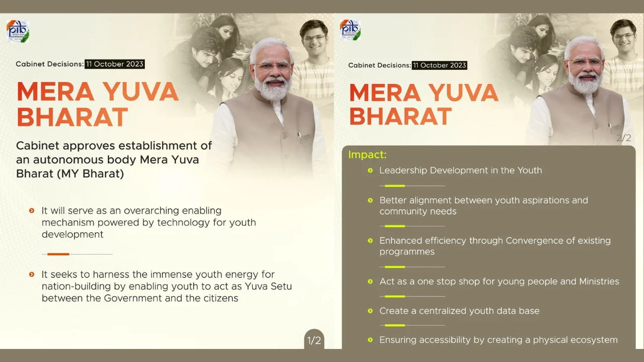Mera Yuva Bharat established as an autonomous body UPSC