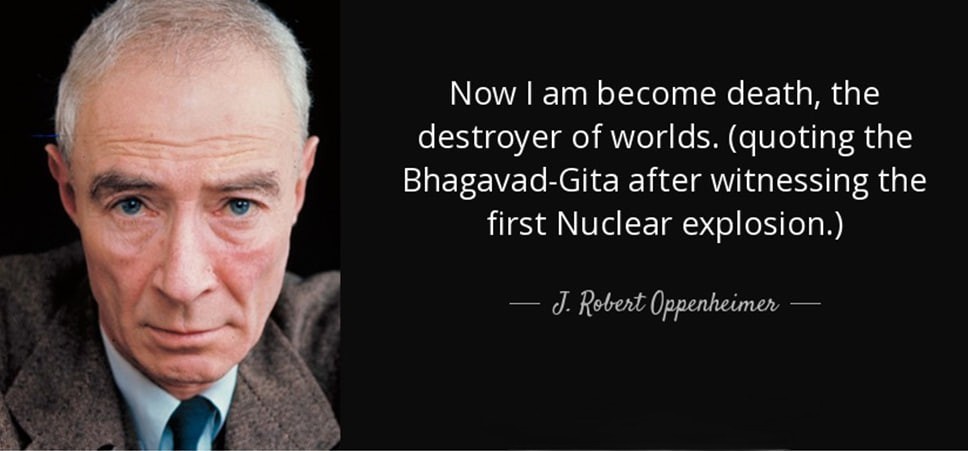 Julius Robert Oppenheimer the "father of the atomic bomb"