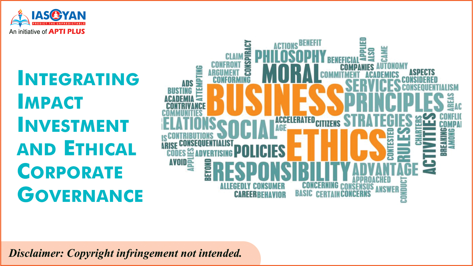 INTEGRATING IMPACT INVESTMENT AND ETHICAL CORPORATE GOVERNANCE UPSC