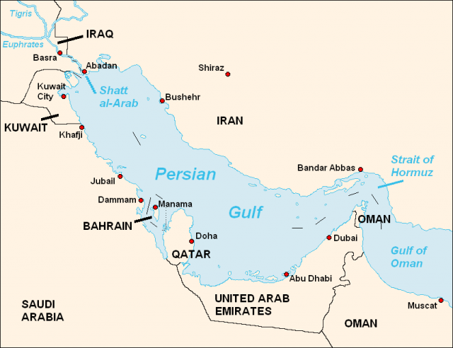 Persian Gulf and Gulf of Oman