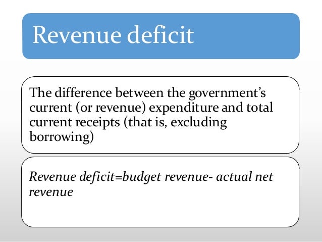 REVENUE DEFICIT | IAS GYAN