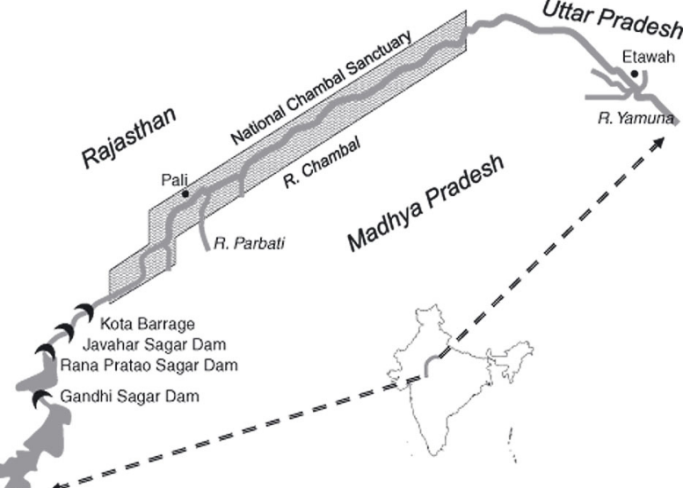 Chambal River Map