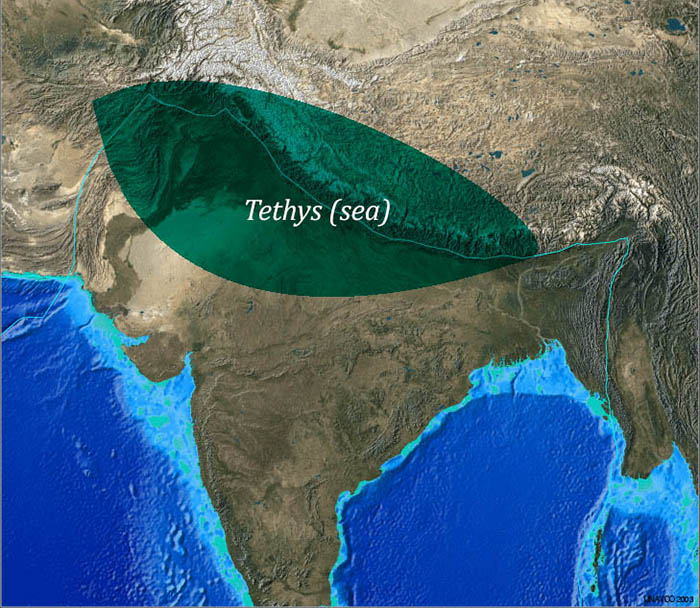 Tethys Sea Map