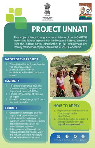 MGNREGS and UNNATI PROJECT | IAS GYAN